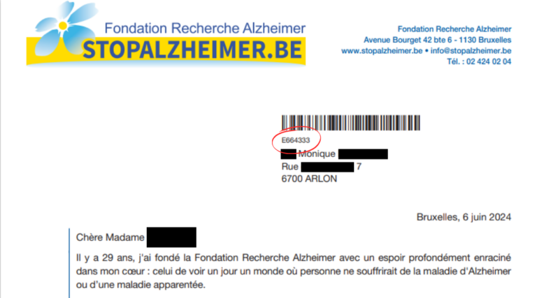Fiscaal attest : uw rijksregisternummer of bedrijfsnummer - Stop Alzheimer